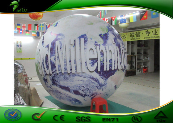 LED Lights Inflatable Advertising Balloons Large Inflatable Earth Globe