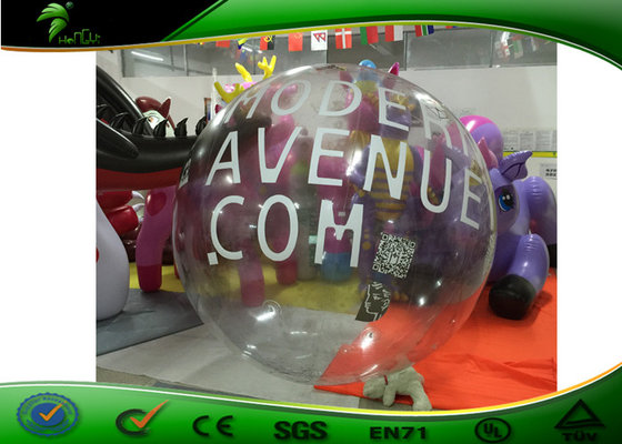 Round Inflatable Advertising Balloons , Airtight Transparent Inflatable Sphere