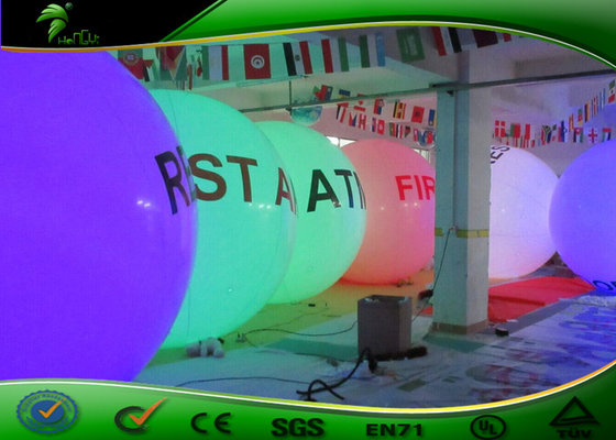 Colorful Changing Custom Inflatable LED Balloon Commercial For Birthday