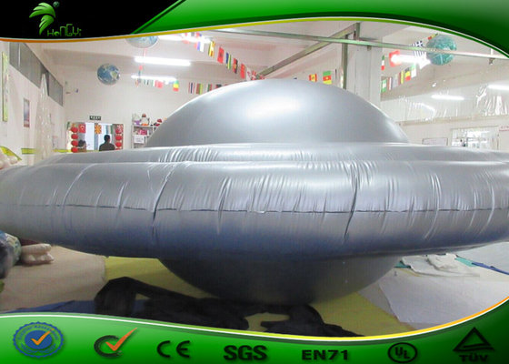 Decorative Giant Inflatable Advertising Balloons , Flying UFO Shaped Inflatable Helium Balloons