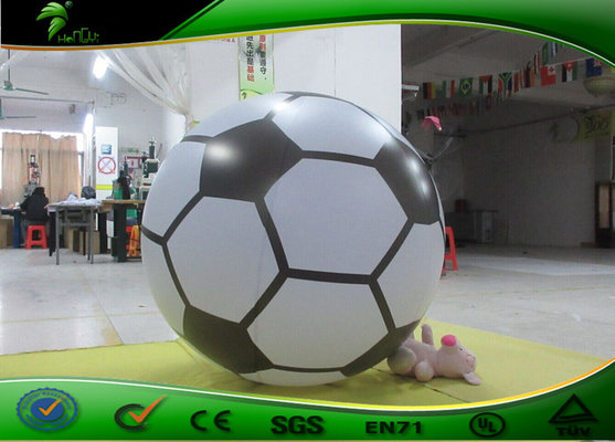 Giant PVC Inflatable Water Toys , Dia 1.2m Inflatable Footballl Shape Beach Ball
