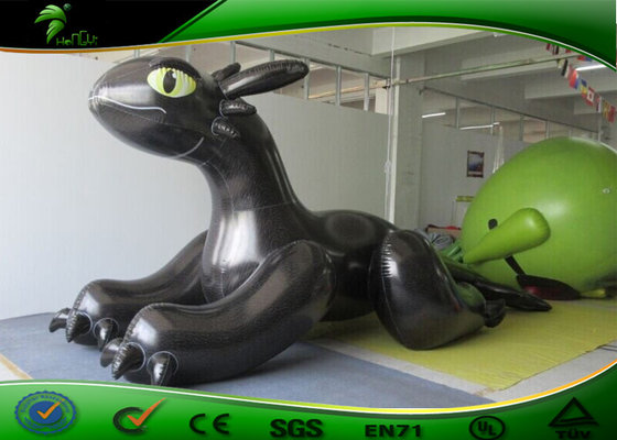 UV Printing Inflatable Cartoon Characters , Inflatable Animal Model Back Dragon