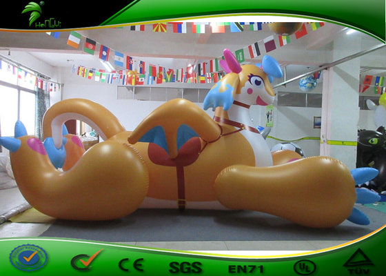 Durable Inflatable Cartoon Characters , Inflatable Large Dragon Toy With Bounce