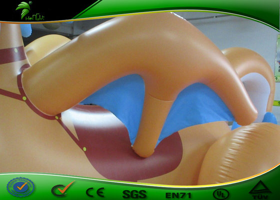 Inflatable Cartoon Characters / Large Inflatable Toy Dragon , 3M Orange Inflatable Dragon Animal With Customized