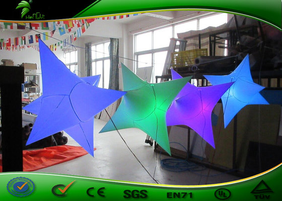 Cute Inflatable Lighting Decoration Color - Changing Inflatable Hanging Star Lights