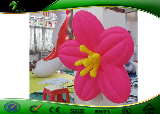 1m Red Flower Shapes Inflatable Balloon For Weddding Decoration