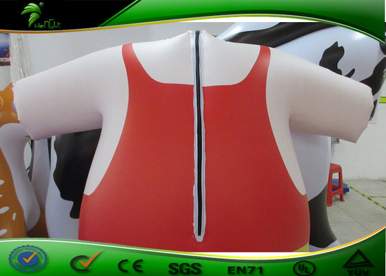 Colorful Inflatable Suit Costume Moving For Commercial Display
