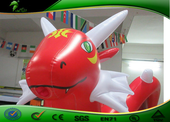 2.7m Long Giant Inflatable Red Dragon Balloon / PVC Sexy Inflatable Animal