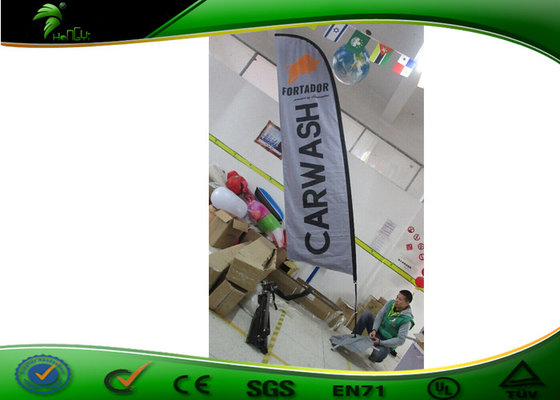 Oxford cloth or PVC Teardrop Beach Outdoor Flag Banners Promotion Beach Flag