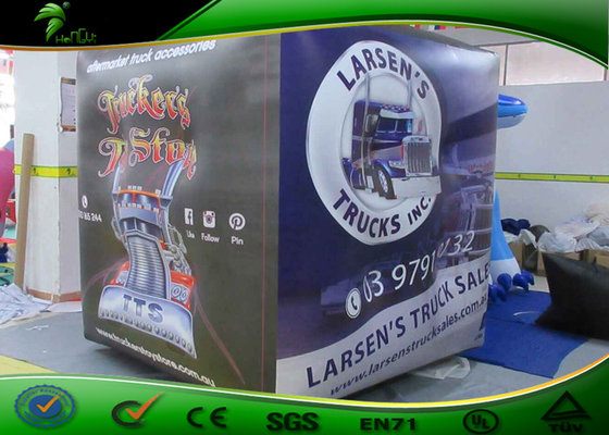 2*2*2 M Cube Inflatable Advertising Balloons With Full Logo Printing