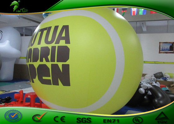 Large Inflatable Advertising Balloons / Yellow Sky Parade Helium Sphere
