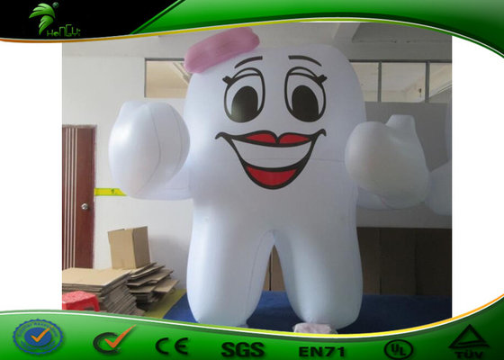 Custom Printing Inflatable Tooth Balloon , Special Shapes Balloons 3m High