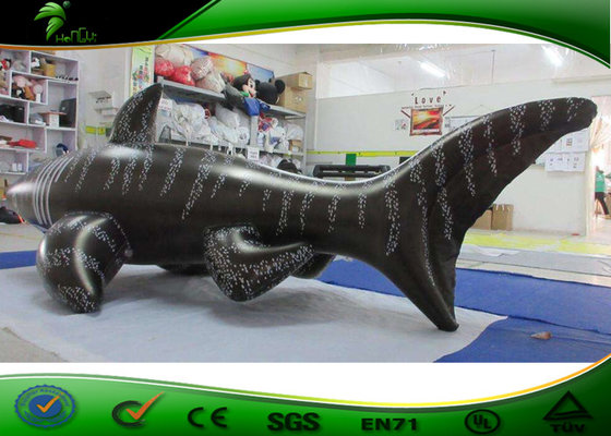 Hongyi Excellent Bouncy Inflatable Cartoon Characters Shark , Inflatable Happy Shark 3m Long For Beach