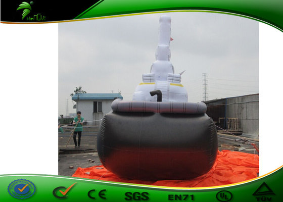 15 Feet PVC 0.4MM Floating Inflatable Tug Boat Balloon For Water Park