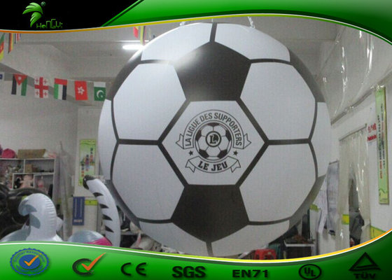 1.2mL Soccer Shape Inflatable Advertising Balloons With Full Printing