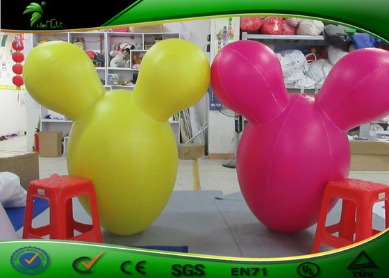 Colorful Inflatable Advertising Balloons , Cartoon Head Shape Inflatable Helium Balloon