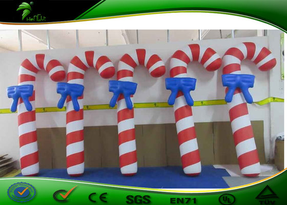 High Strength 1.5mH Inflatable Holiday Yard Decorations Air Candy Cane