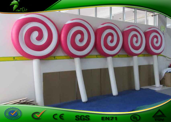 Flame Retardant 150cm Inflatable Shapes , Inflatable Lollipop For Kids