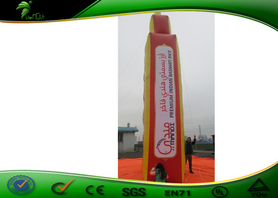 Custom Rice Bag Shaped Blow Up Advertising Balloons For Flying 11M