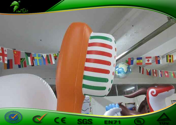 Huge Inflatable Advertising Balloons , Inflatable Tooth Model With Toothbrush