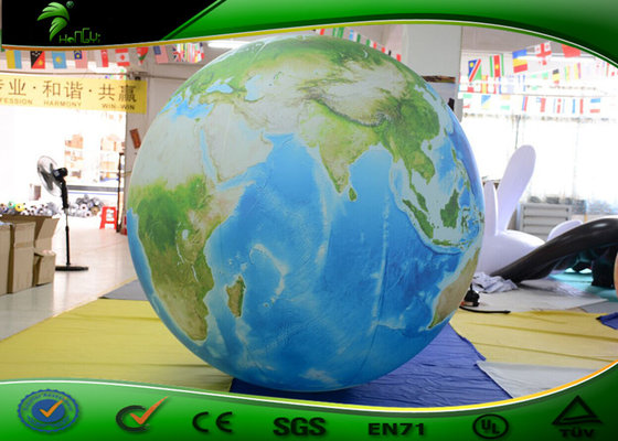 Graceful Inflatable Advertising Balloons , Inflatable Earth Globe Beach Ball