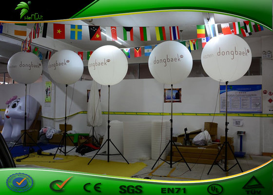 Outdoor Inflatable Lighting Decoration , Inflatable Advertising LED Balloon Stand Lights