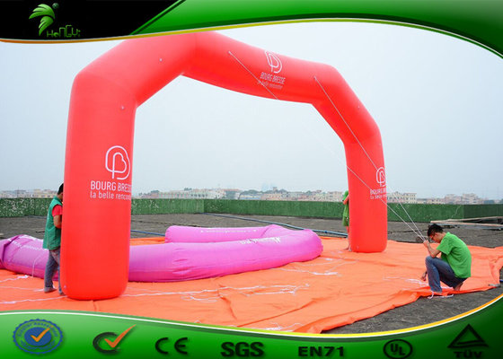 Bright Red Color Inflatable Advertising Arch Inflatable Entrance Arch For Event