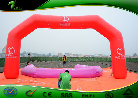Bright Red Color Inflatable Advertising Arch Inflatable Entrance Arch For Event