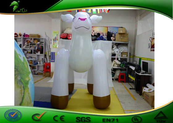 H.120cm Inflatable Cartoon Characters Christmas Reindeer White Metal Deer