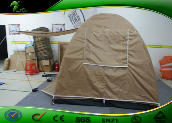 Folding Canopy Tent , Khaki Outdoor Traveling Waterproof Camping Tent