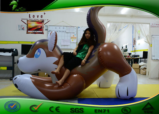 Inflatable Cartoon Characters / PVC Giant Brown Inflatable Dog Toy / Cool Inflatable Animal For Customized