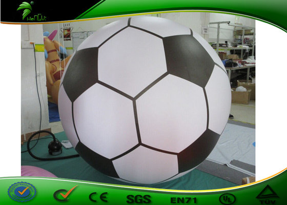 Inflatable Advertising Balloons / White Large Inflatable Football / Water Toy Beach Ball For Event