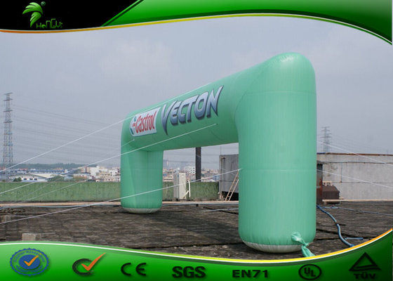 Customized 2M High Inflatable Arches Green PVC For Outdoor Activity