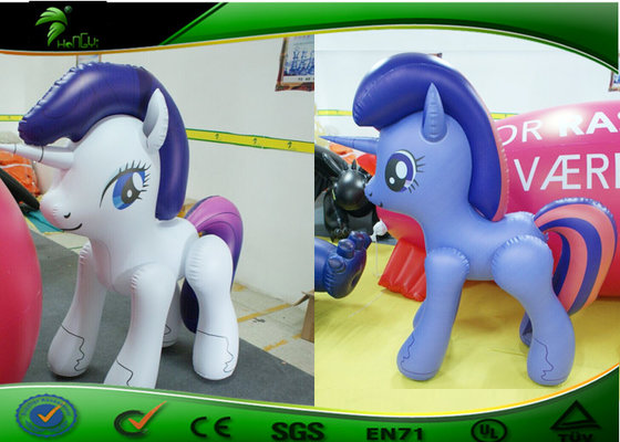 Inflatable Cartoon Characters , White PVC Inflatable Inflatable Horse Toy / Inflatable Animal Horse For Kids
