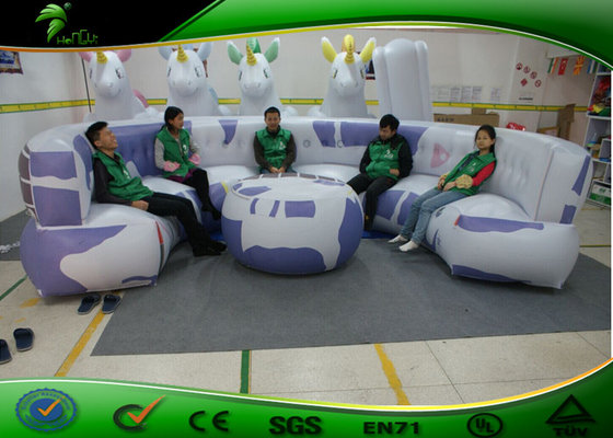 Inflatable Shapes / Waterproof White Inflatable Sofa Bed / Gaint Inflatable sleeping Sofa Chair For Rest