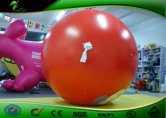 Black White Inflatable Advertising Balloons PVC Cute Red Ball