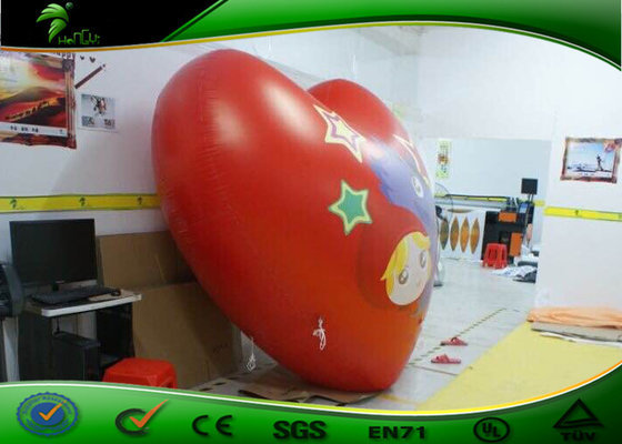 Custom Large inflatable Red Heart For Valentine Day Romantic Decoration