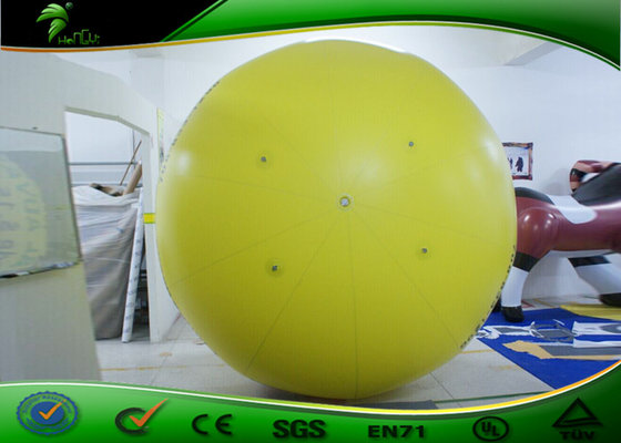 Yellow Inflatable Advertising Balloons Vinyl Floating For Advertising