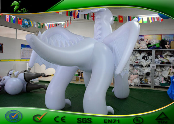 Decoration Used Fly White High Advertising Inflatable Dragon Customized