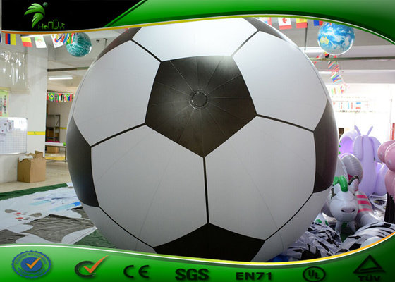 3m Giant PVC Inflatable Football Balls / Soccer Balloon For Advertising
