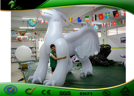 Activity Inflatable Cartoon Characters PVC White Giant Inflatable Animal Toy