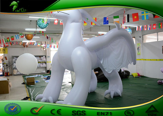 Activity Inflatable Cartoon Characters PVC White Giant Inflatable Animal Toy