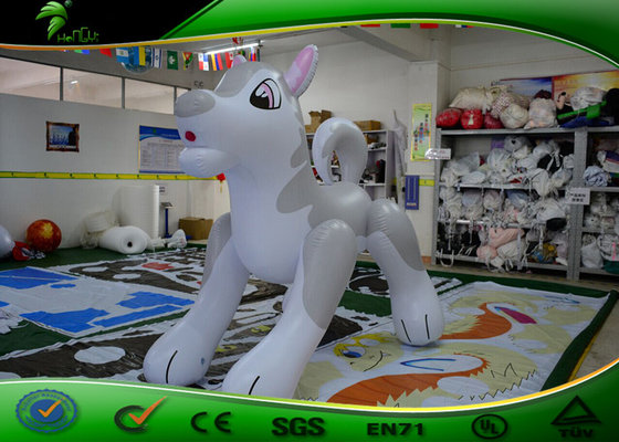Kids Inflatable Cartoon Characters /  Large Cute PVC White Inflatable Dog