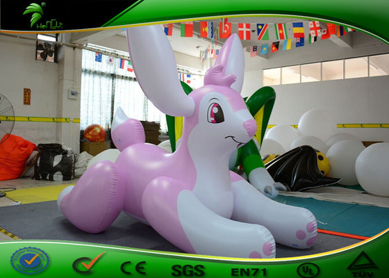 Inflatable Rabbit Toy Inflatable Cartoon Characters 2m Pink