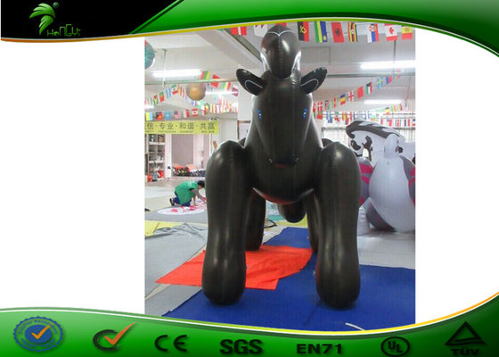 Advertising Inflatable Cartoon Characters / PVC Inflatable Horse Black