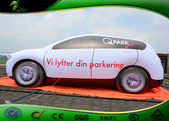 Customized Inflatable Vehicle White Giant Inflatable Advertising Car