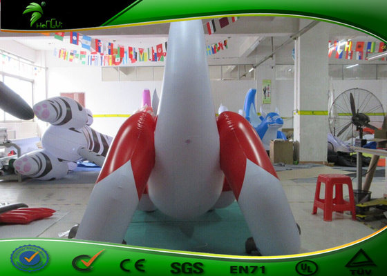 PVC Giant Cool Red Inflatable Dragon / Inflatable Animal Toy For Rest