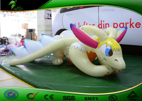 PVC White Inflatable Dragon Toy / Inflatable Decoration Animal For Rest
