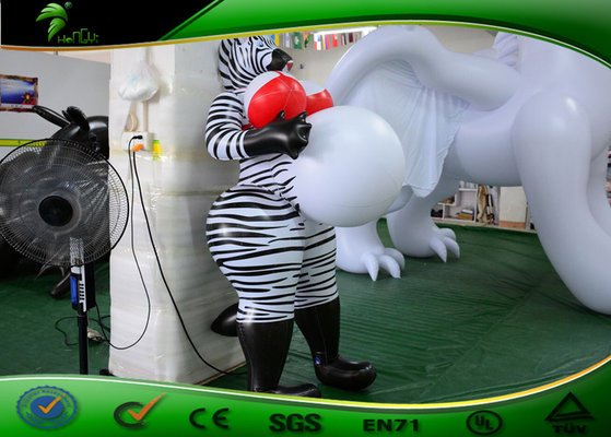 Stand up Inflatable Sexy Zebra Of Black And White For Decoration