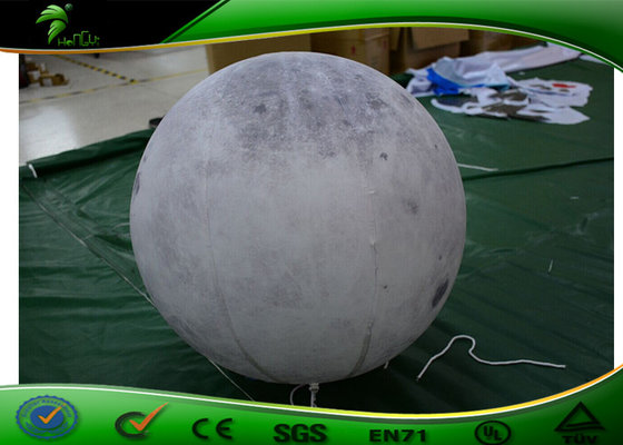 Blue Inflatable Pluto Ball Inflatable Planet Balloon With Light